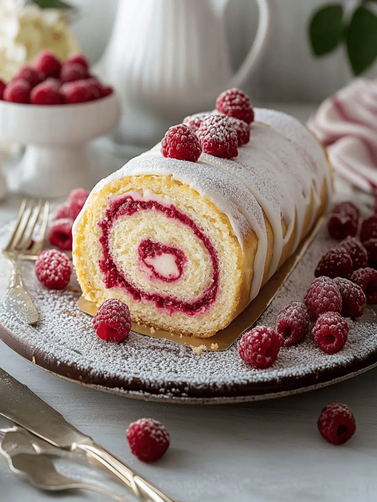 Irresistible Raspberry White Chocolate Cake Roll: Easy Elegance