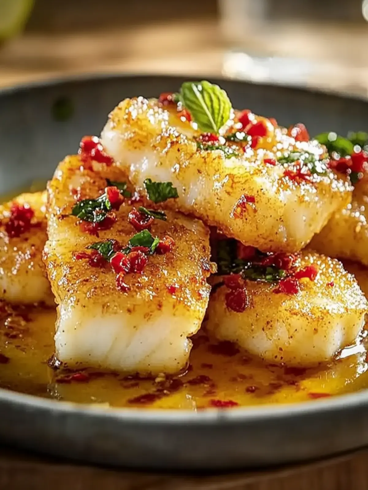 Easy Garlic Butter Cod Strips with Sweet Chili Lime Sauce