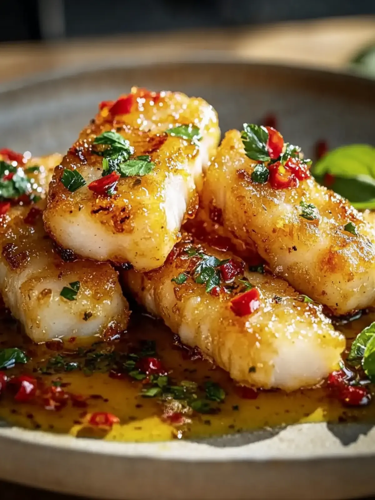 Easy Garlic Butter Cod Strips with Sweet Chili Lime Sauce