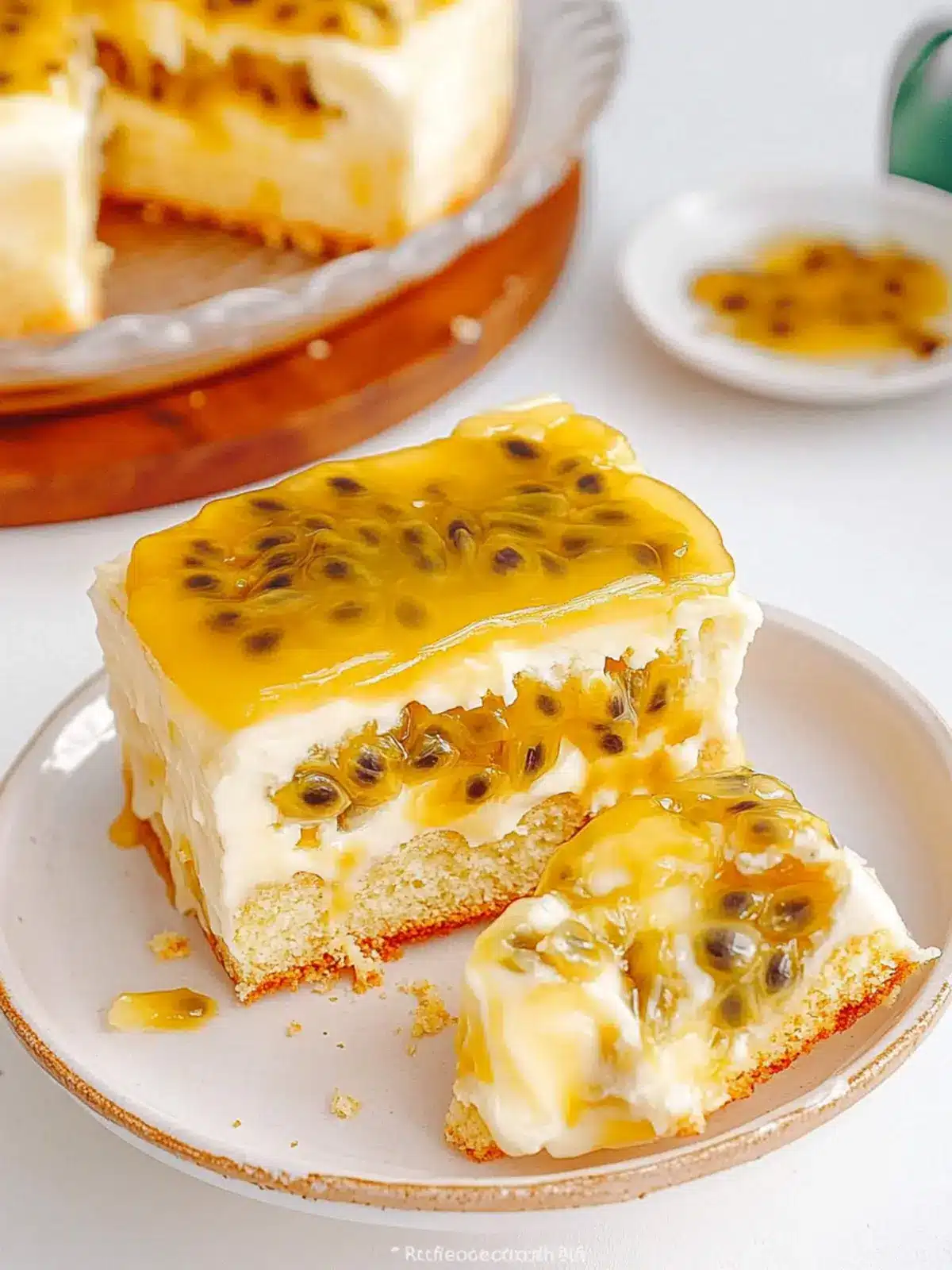 Irresistible Passion Fruit Cake with Creamy Frosting Delight