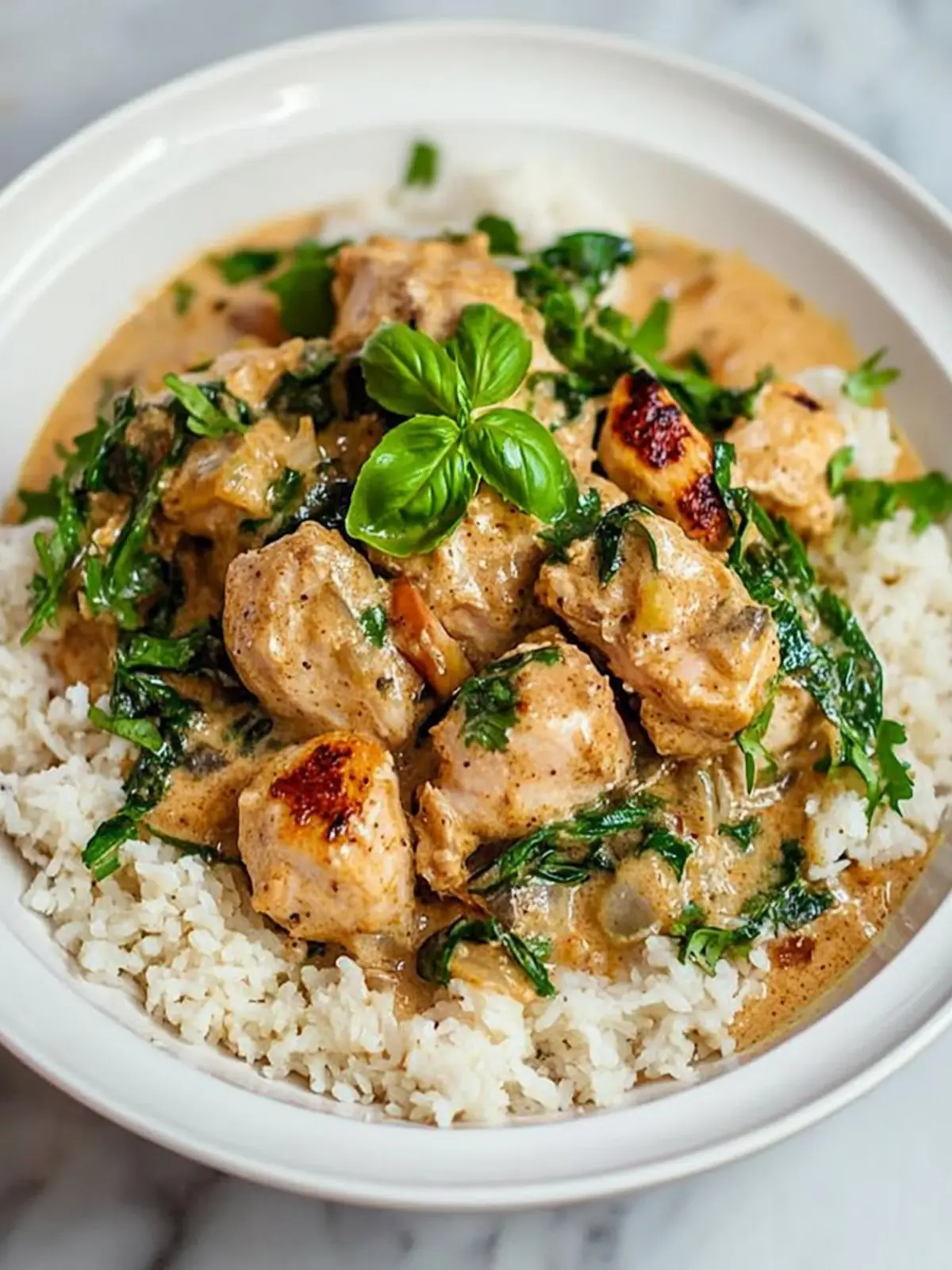 Delicious Basil Chicken in Coconut Curry Sauce: Ultimate Comfort