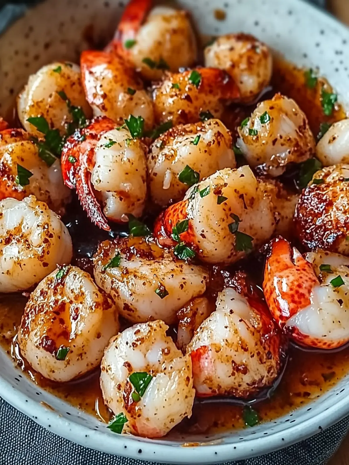 Irresistible Luxurious Lobster Bites in Garlic Butter Sauce