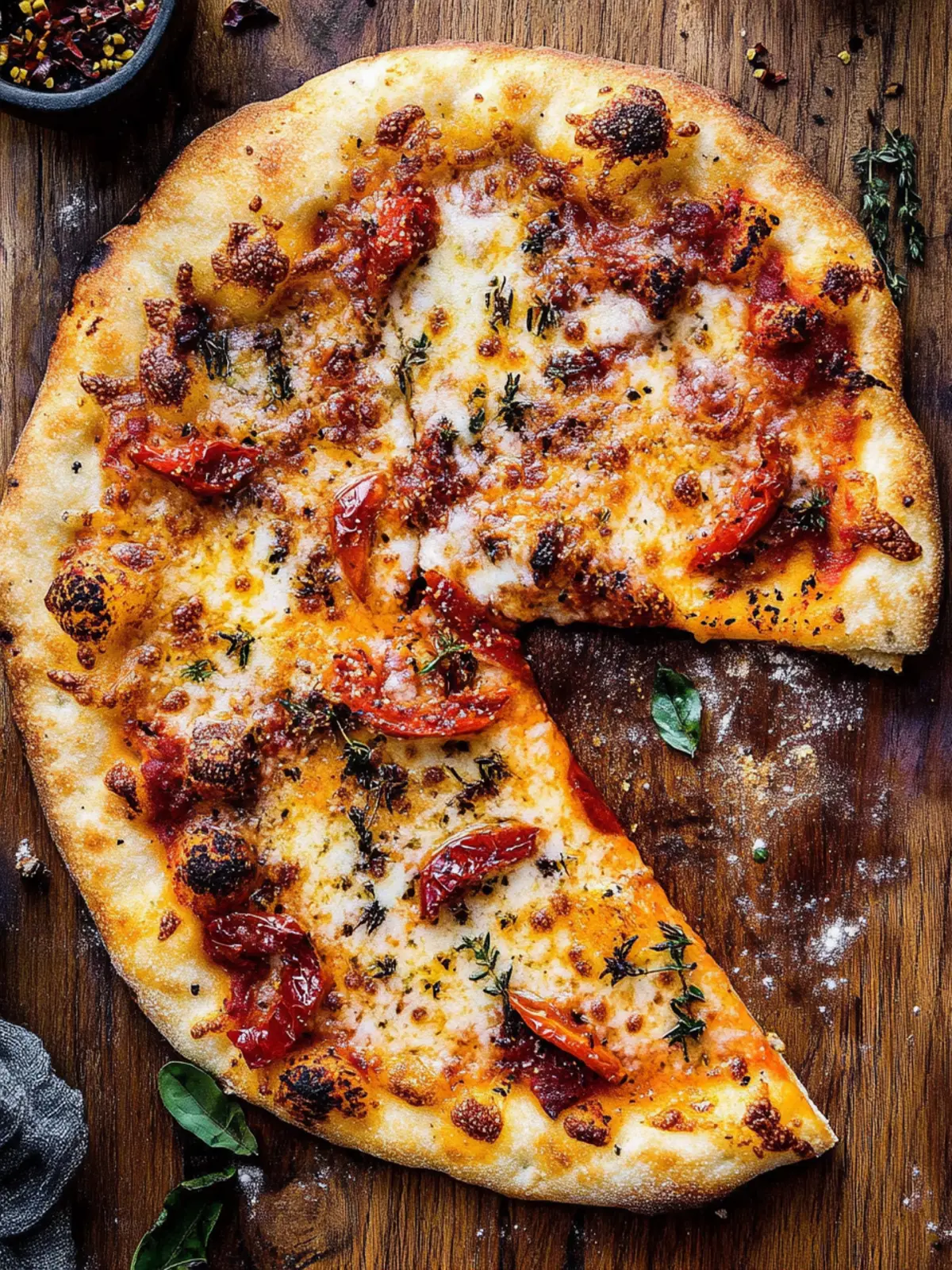 Ultimate Calabrian Chili Roasted Red Pepper Pizza Delight