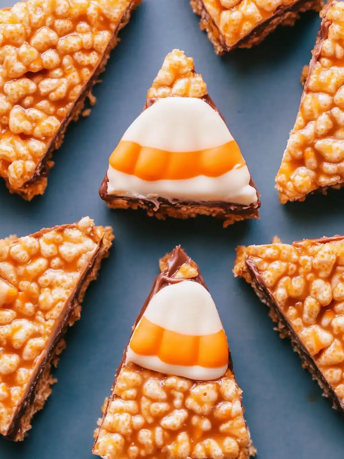Irresistible Candy Corn Krispie Treats for Fall Fun