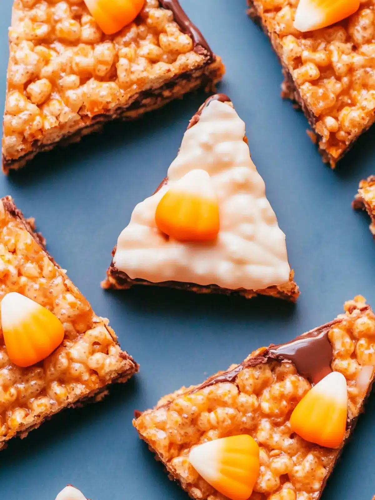 Irresistible Candy Corn Krispie Treats for Fall Fun