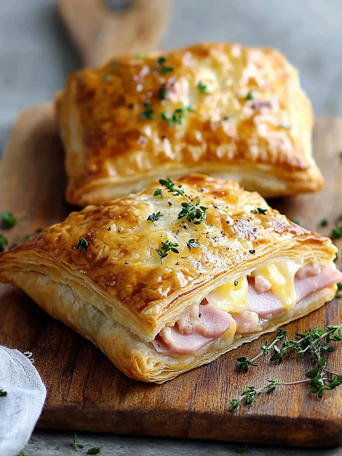 Irresistible Ham and Cheese Puff Pastry Pockets Recipe