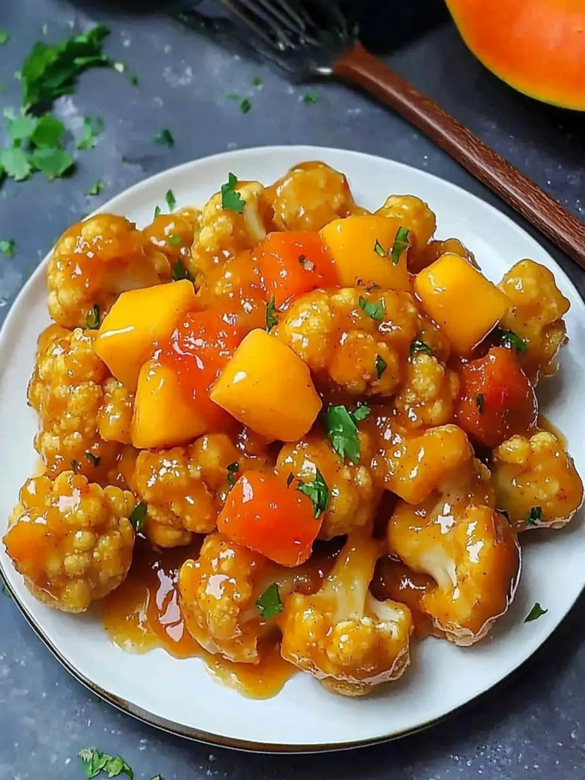Irresistible Chili Mango Glazed Cauliflower Recipe