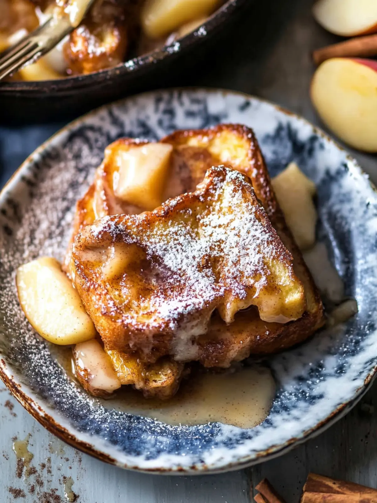 Ultimate Baked Cinnamon Apple Butter French Toast Delight