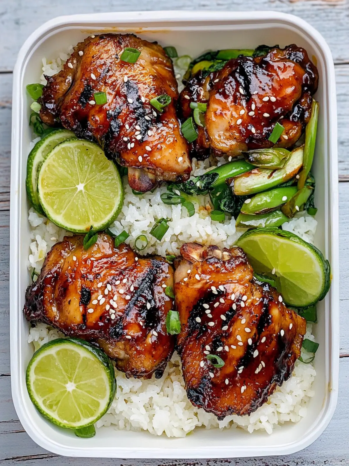 Irresistible Asian Glazed Chicken Thighs and Rice Bowls