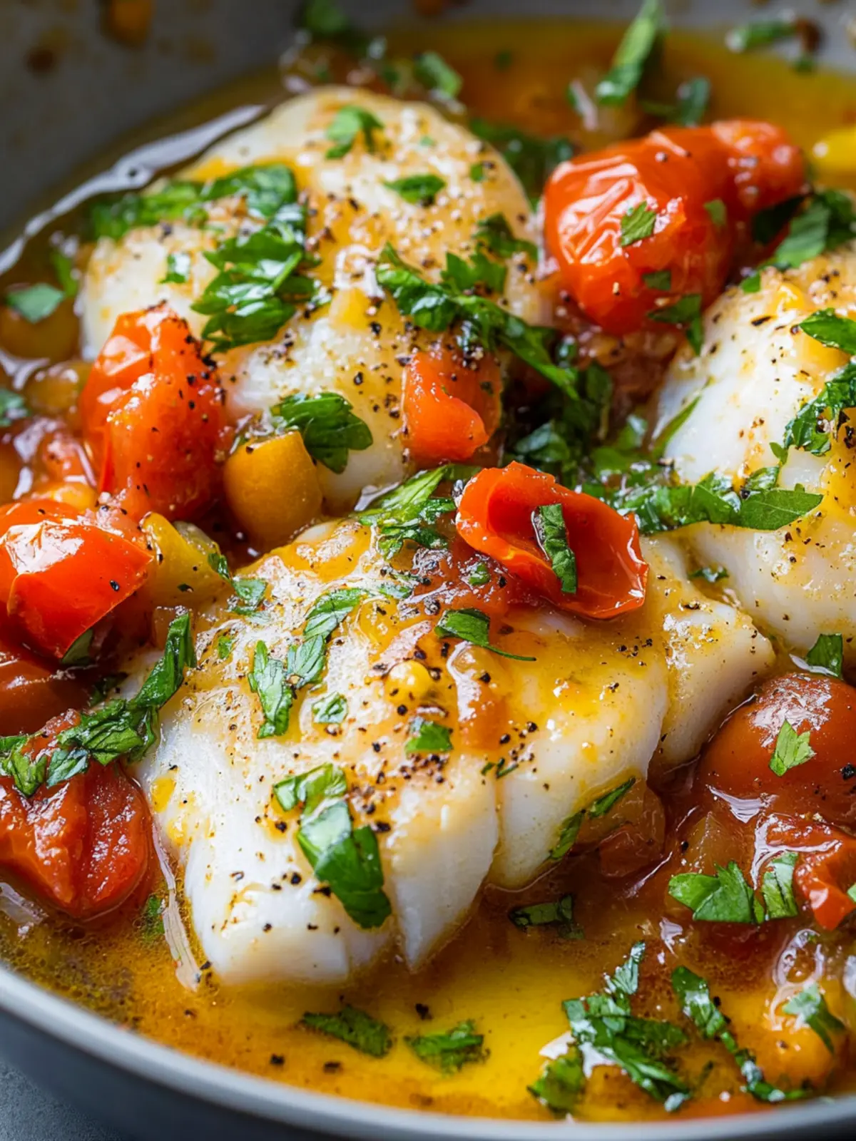 Ultimate Cod in a Tomato Lemon Butter Sauce – Delicious & Easy