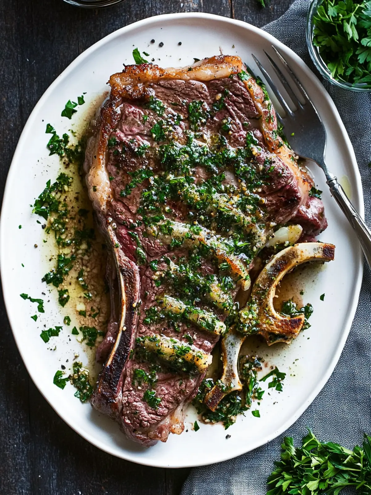 Irresistible Pan-Roasted Ribeye with Parsley Butter Magic