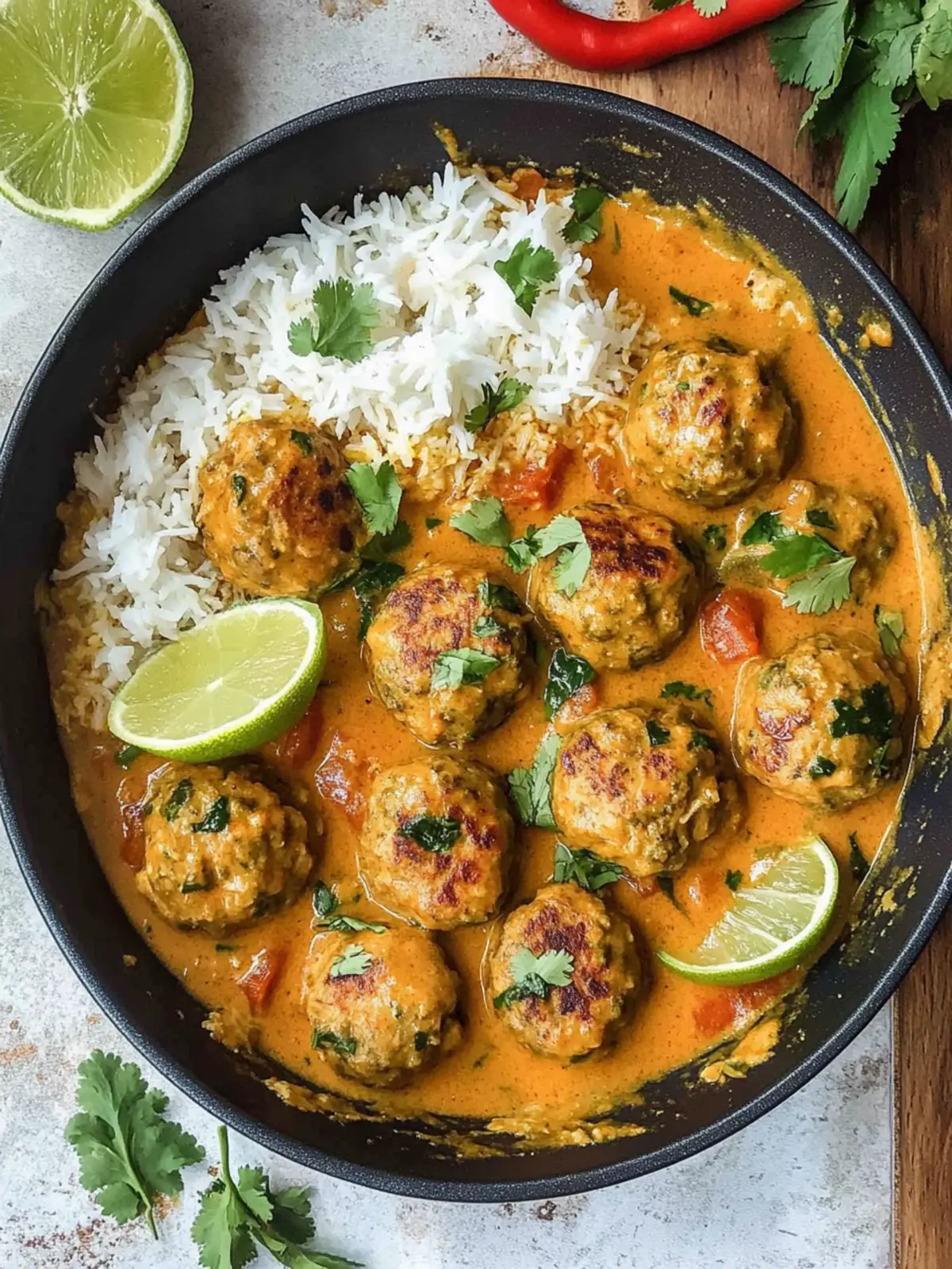 Irresistible Coconut Curry Chicken Meatballs Recipe