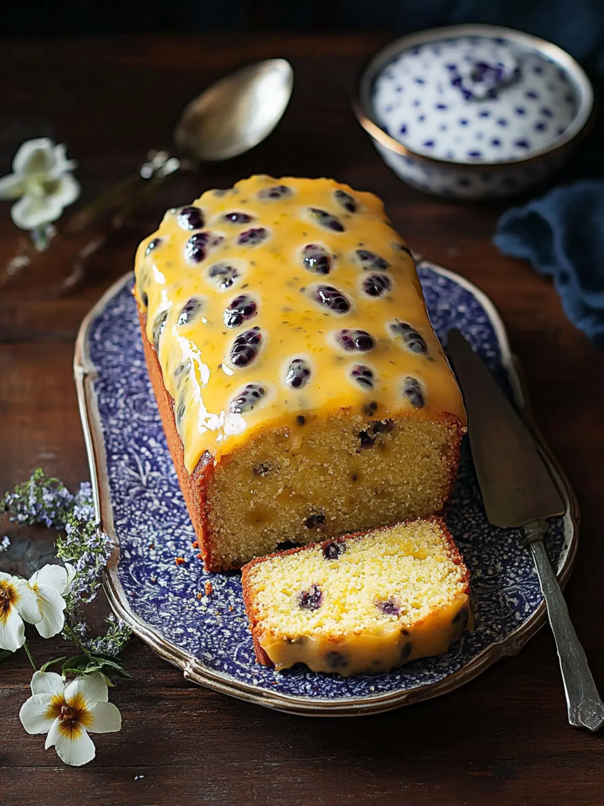 Ultimate Passion Fruit Curd Loaf Cake - Deliciously Divine!