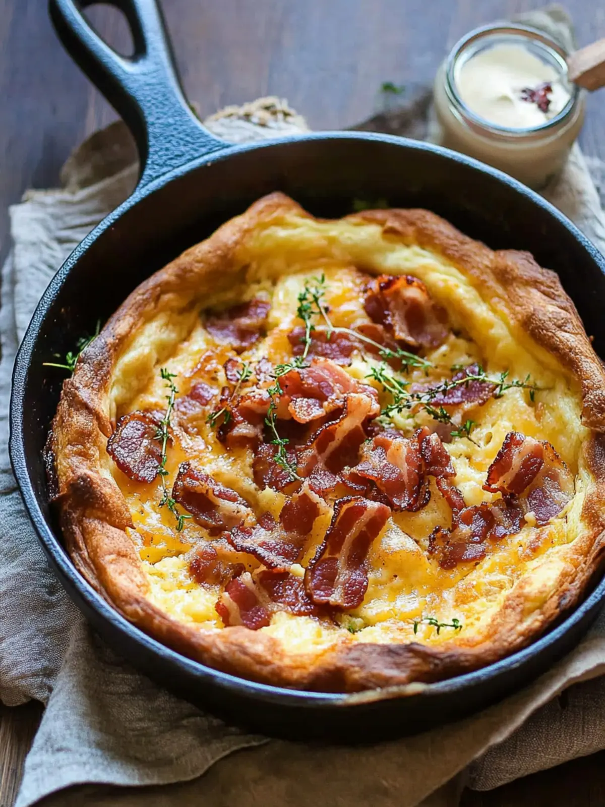 Easy Smoky Bacon and Cheese Dutch Baby: Delicious Comfort Food
