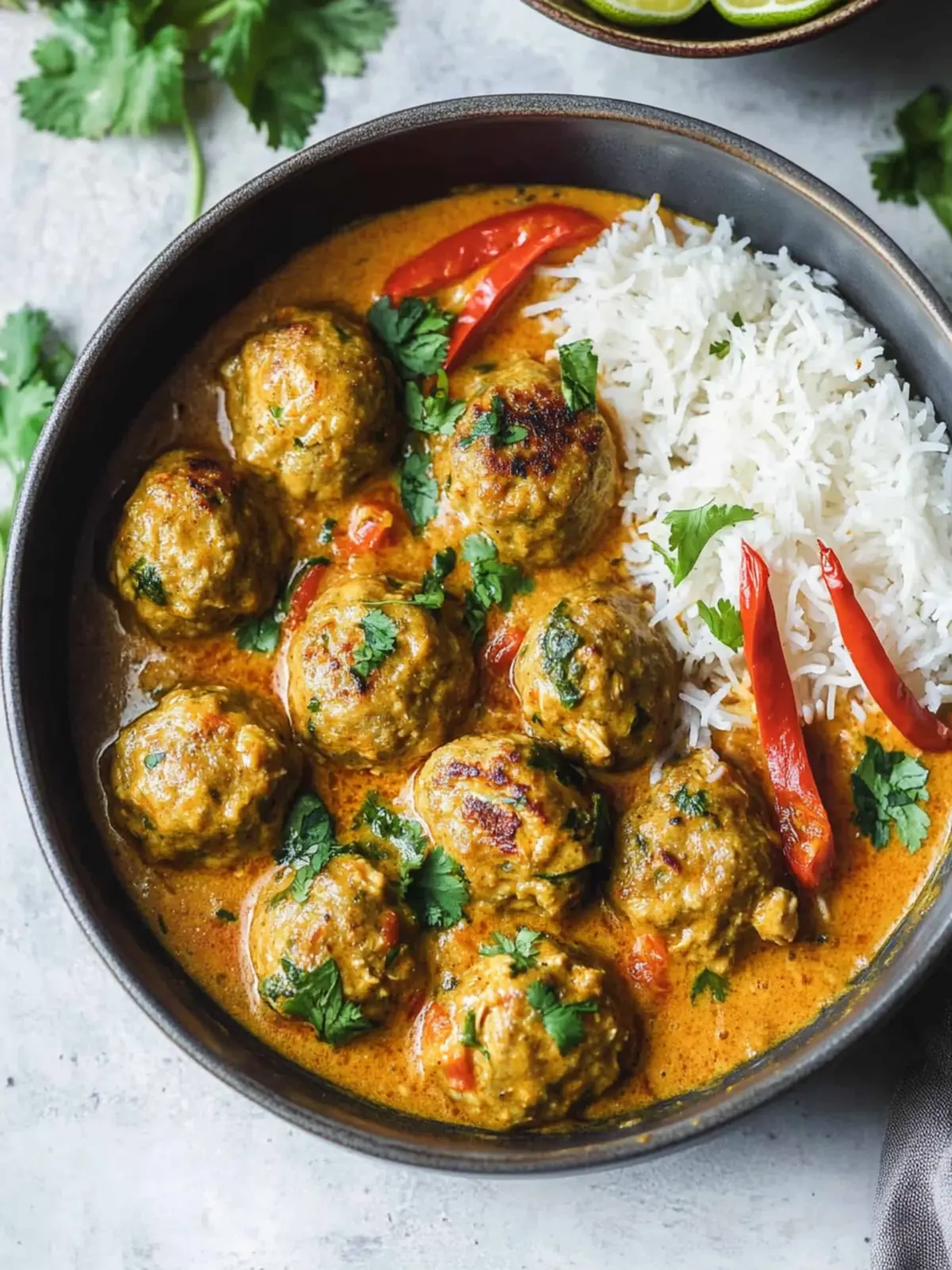 Irresistible Coconut Curry Chicken Meatballs Recipe