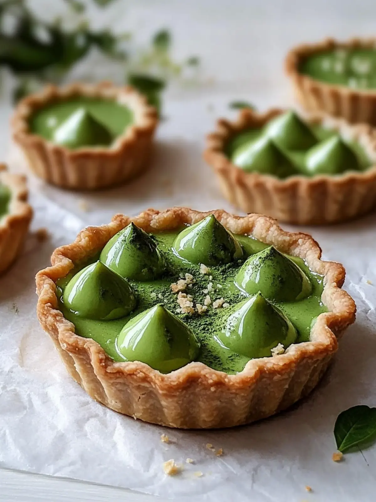 Delicious Matcha Egg Custard Tart for a Unique Treat