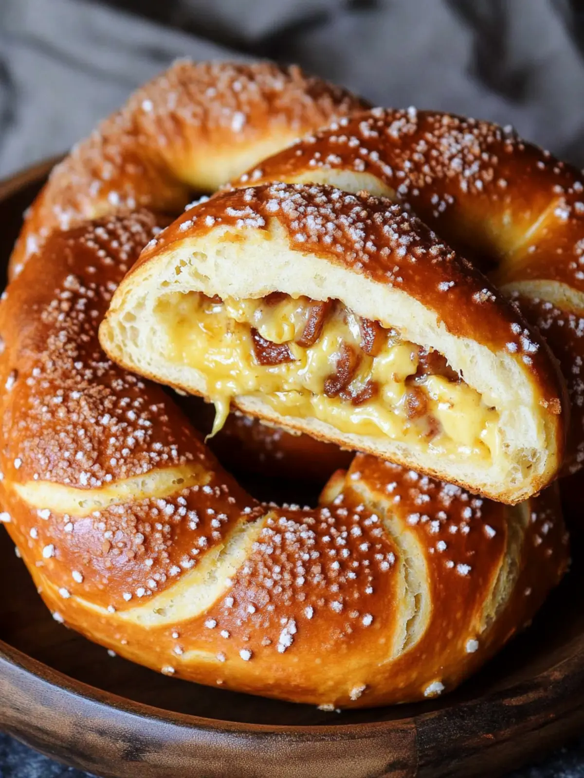 Irresistible Breakfast-Stuffed Soft Pretzels: A Cheesy Delight