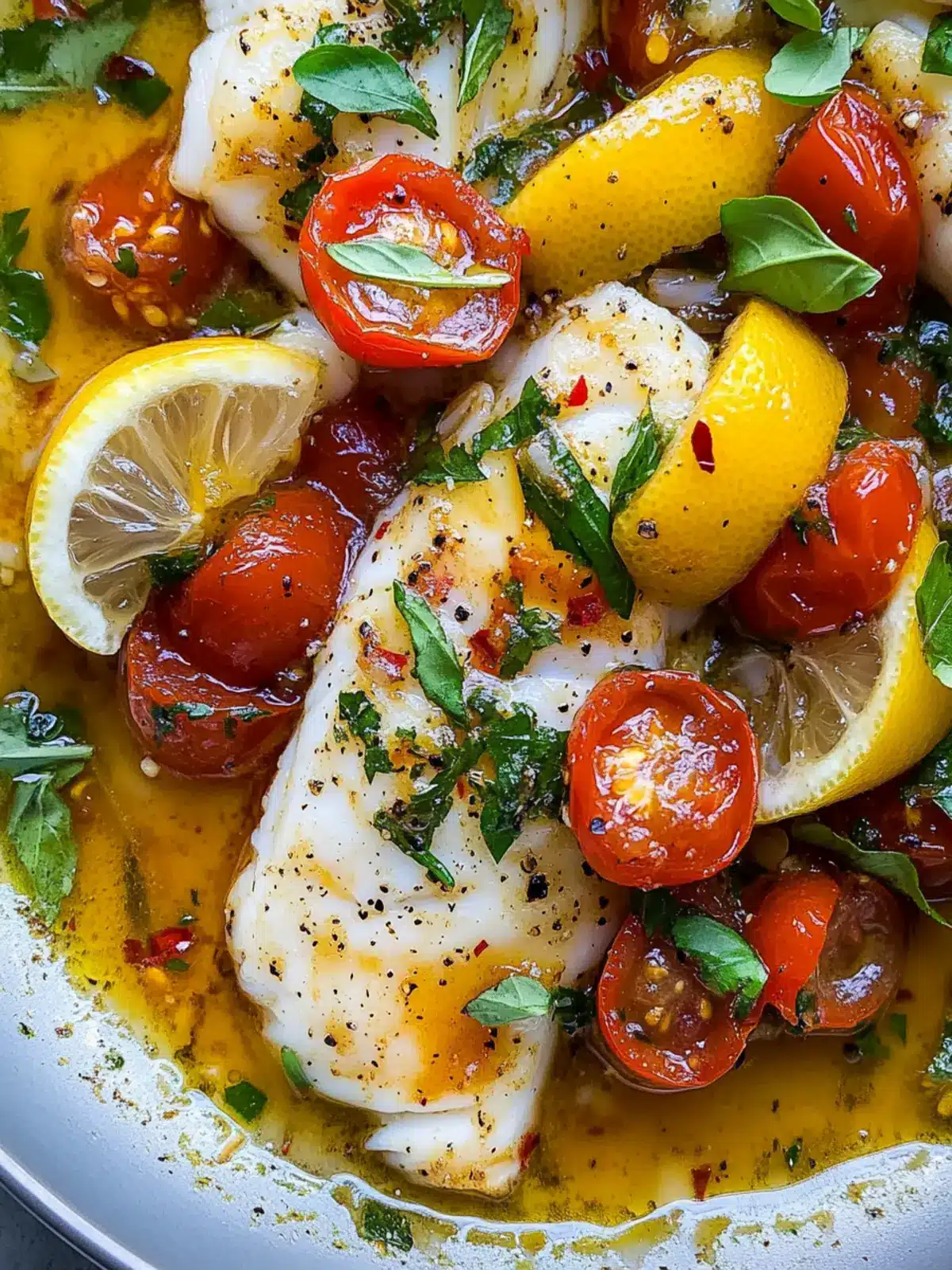 Ultimate Cod in a Tomato Lemon Butter Sauce – Delicious & Easy