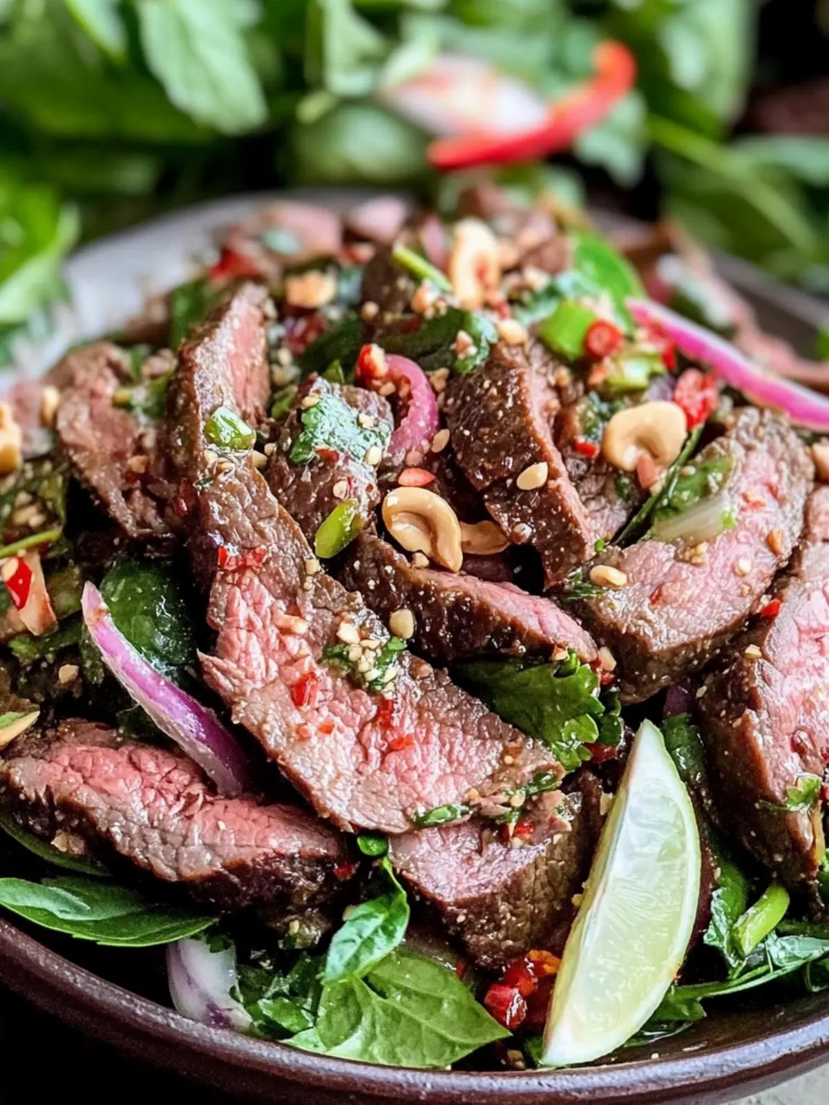 Ultimate Thai Nam Tok Recipe: Delicious Beef Salad Delight