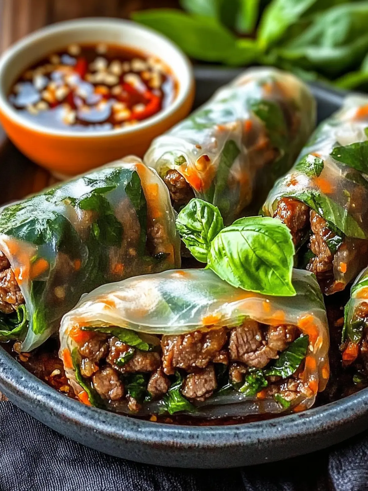 Irresistible Thai Basil Beef Rolls for Quick Weeknight Dinners