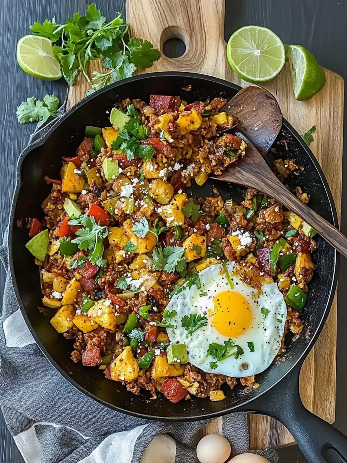 Ultimate Breakfast Hash with Chorizo & Eggs: Deliciously Hearty