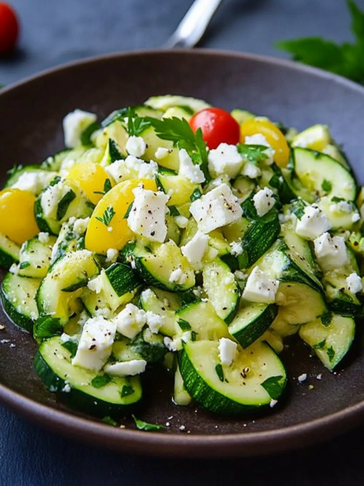 Ultimate Greek Style Zucchini Salad - Delicious Summer Delight