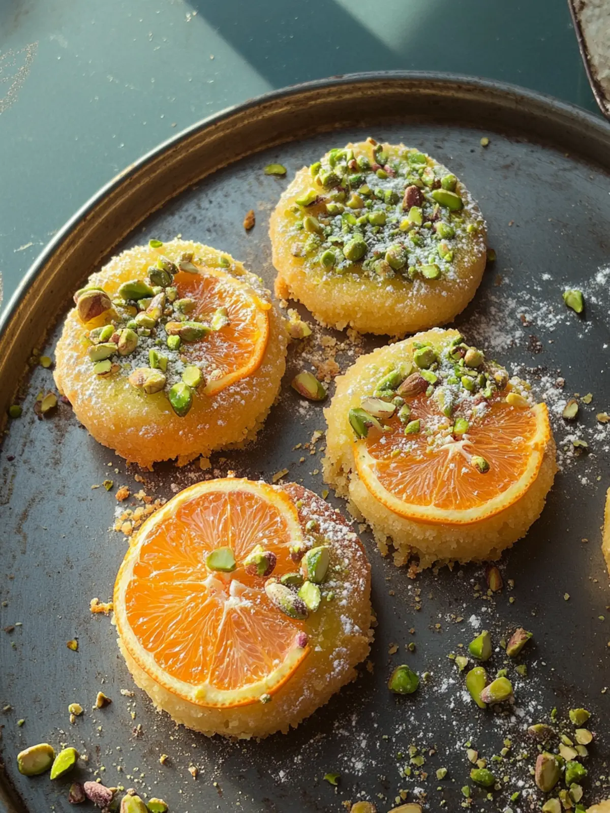 Irresistible Pistachio Orange Pastries Freshly Baked at Home