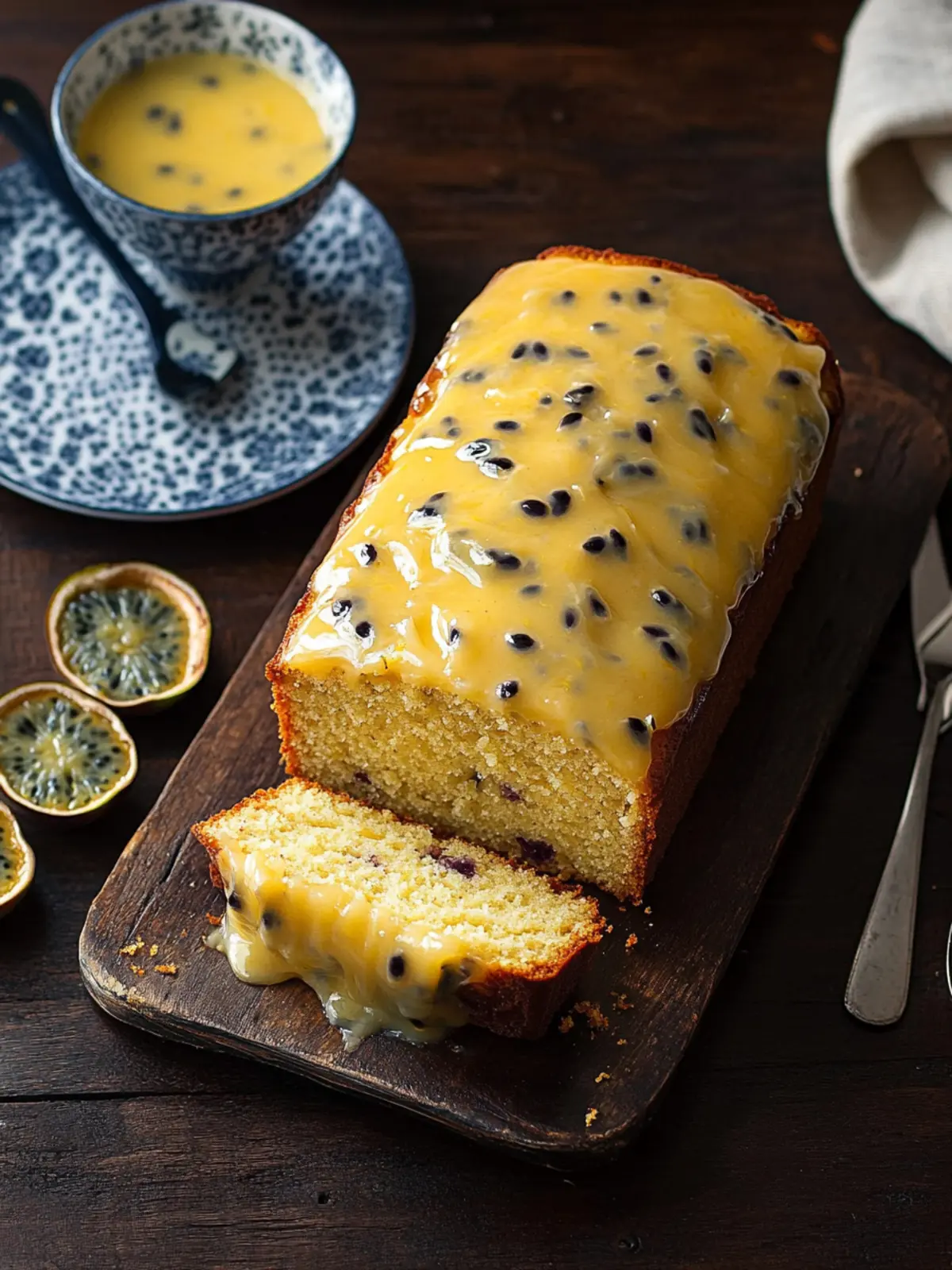 Ultimate Passion Fruit Curd Loaf Cake - Deliciously Divine!