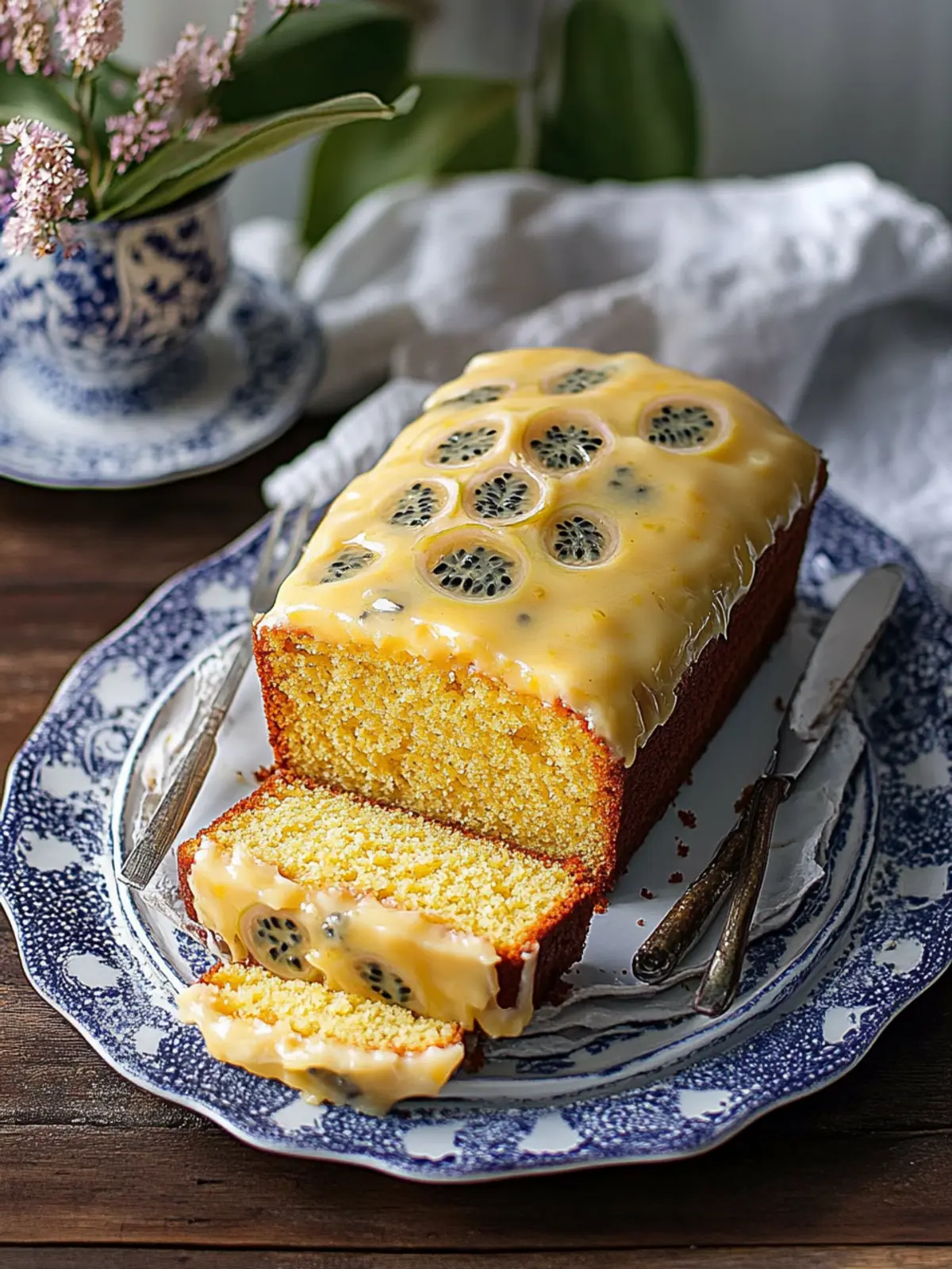 Ultimate Passion Fruit Curd Loaf Cake - Deliciously Divine!