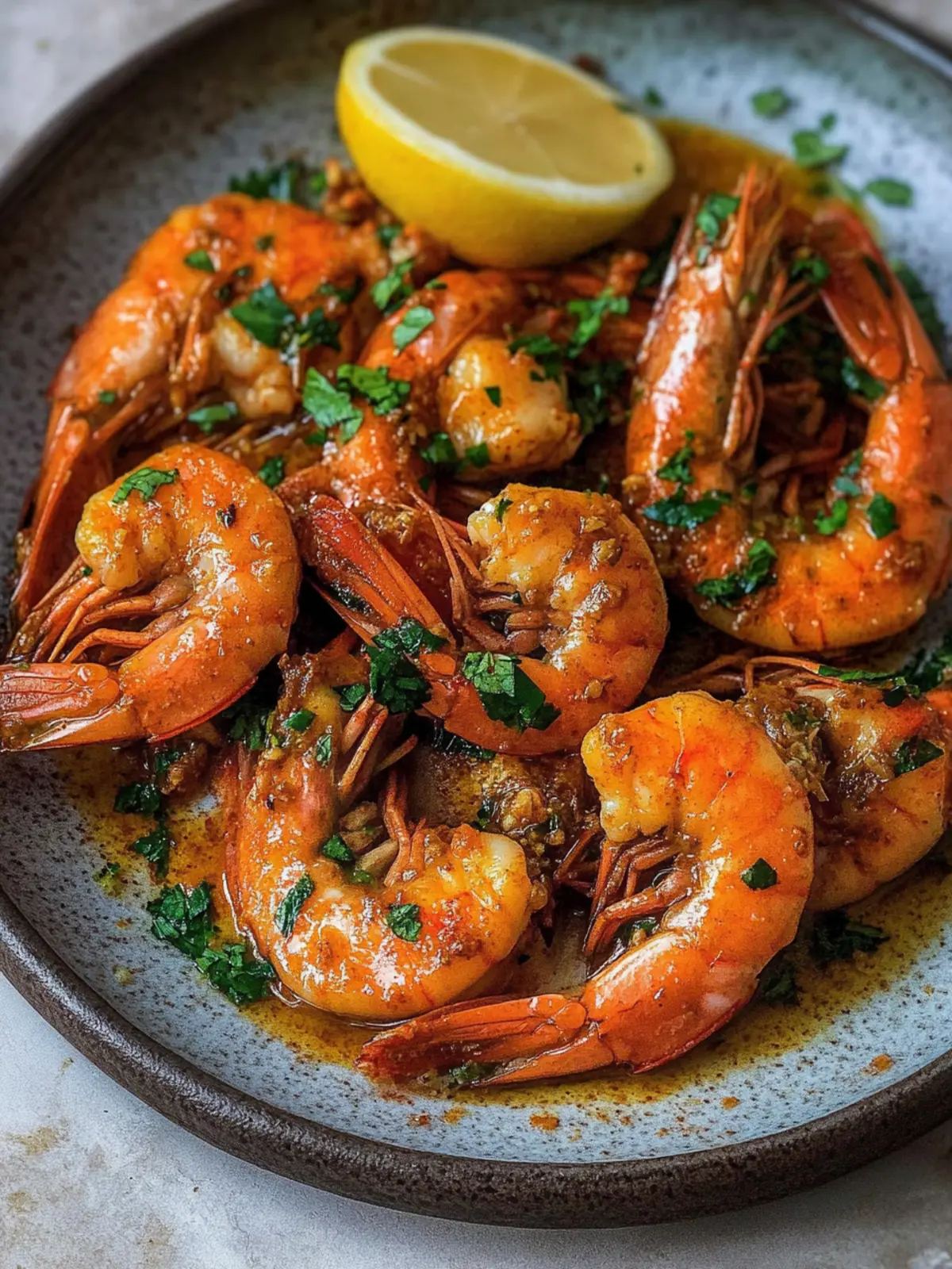 Irresistible Harissa Garlic Butter Prawns in 10 Minutes