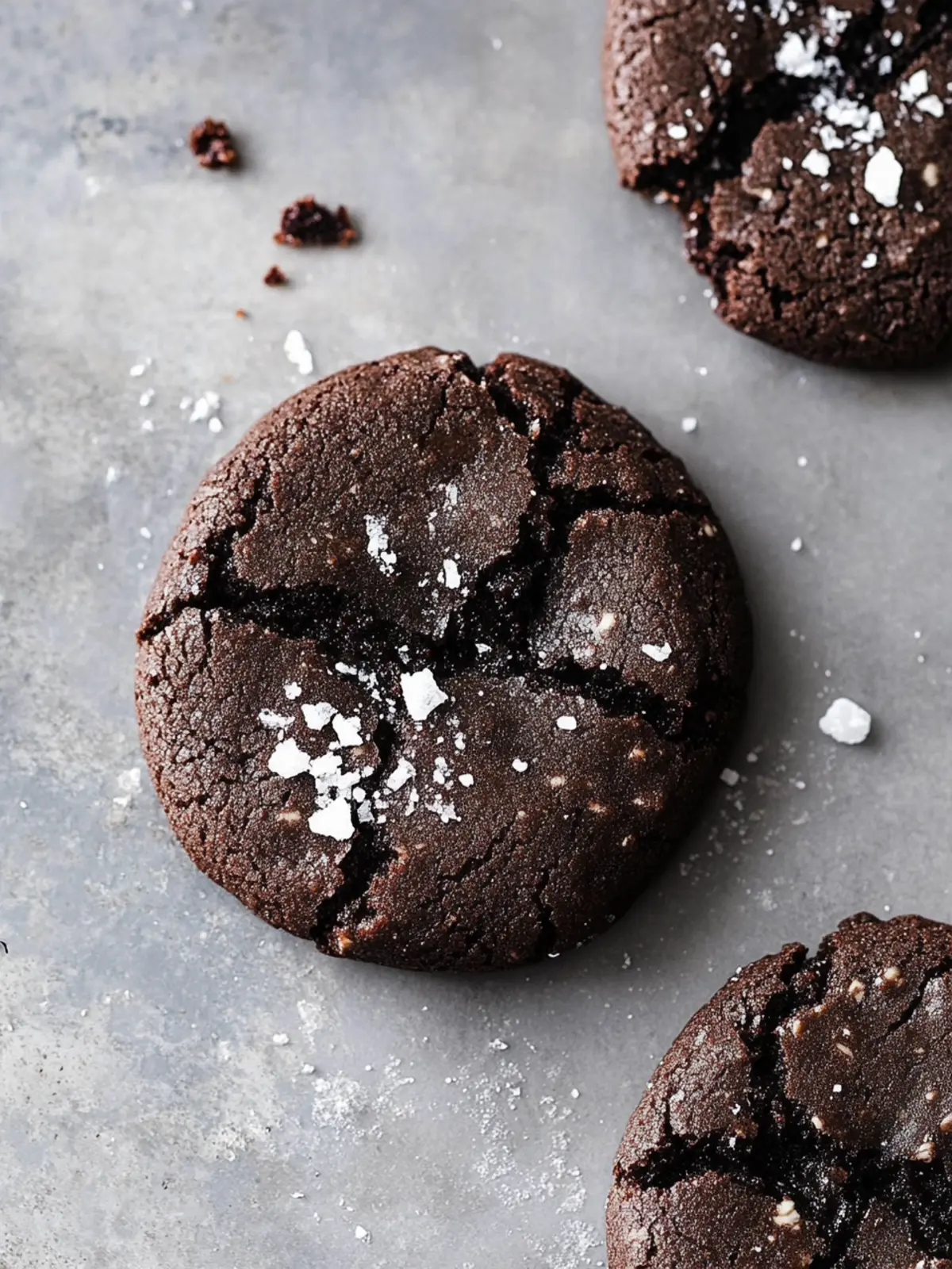 Decadent Salted Double Dark Chocolate Cookies You’ll Crave