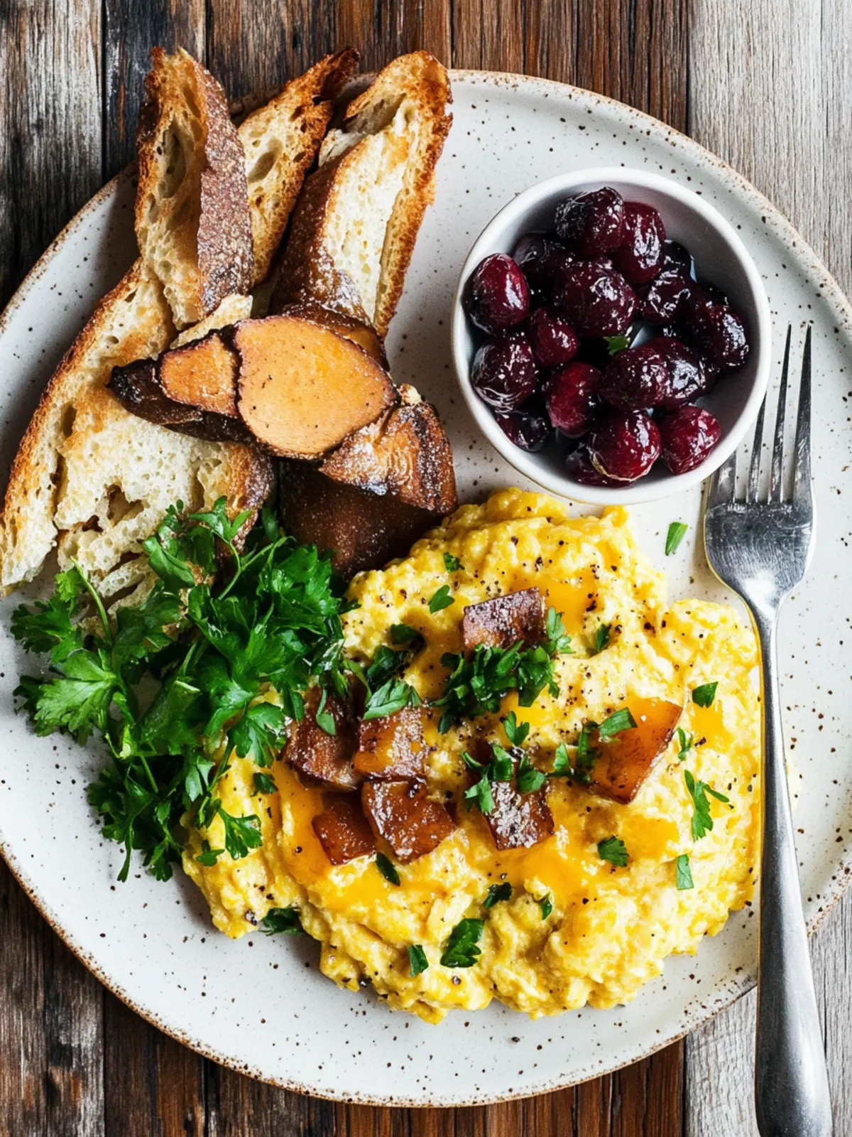 The Ultimate Scrambled Egg Breakfast with Crispy Bacon Bliss