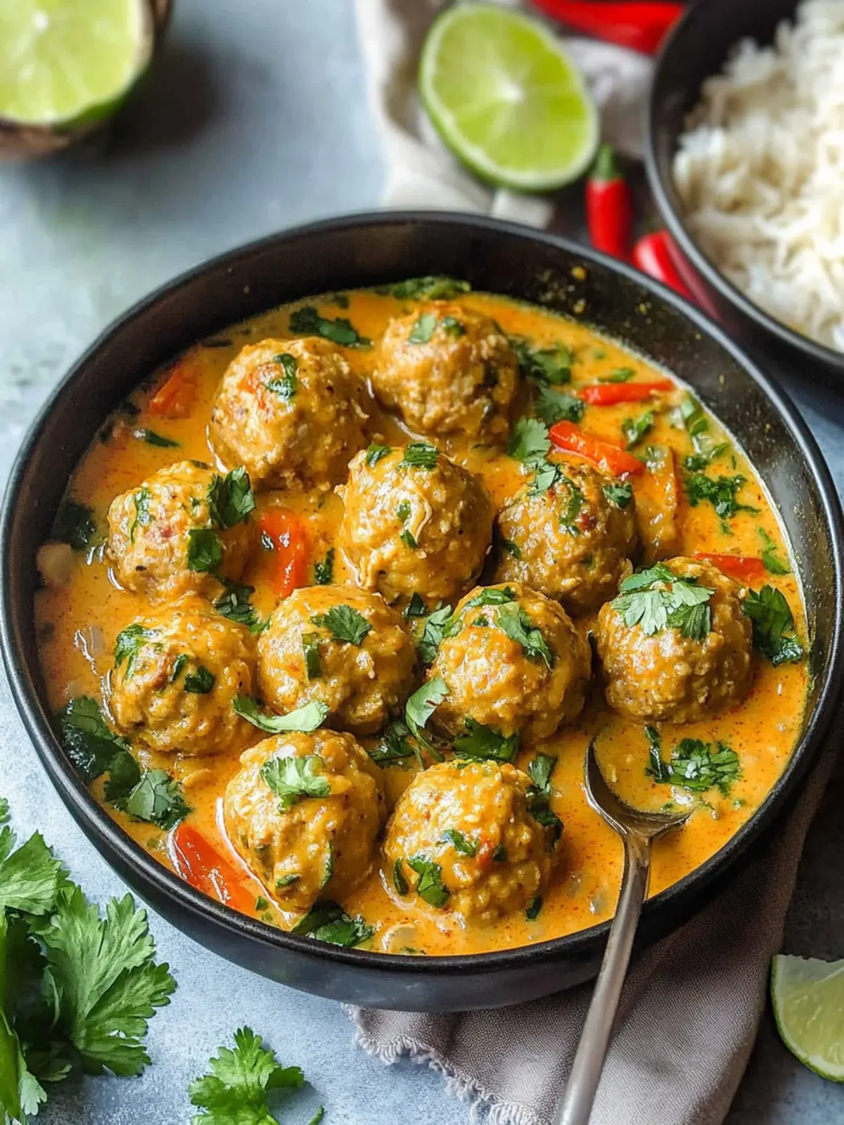 Irresistible Coconut Curry Chicken Meatballs Recipe