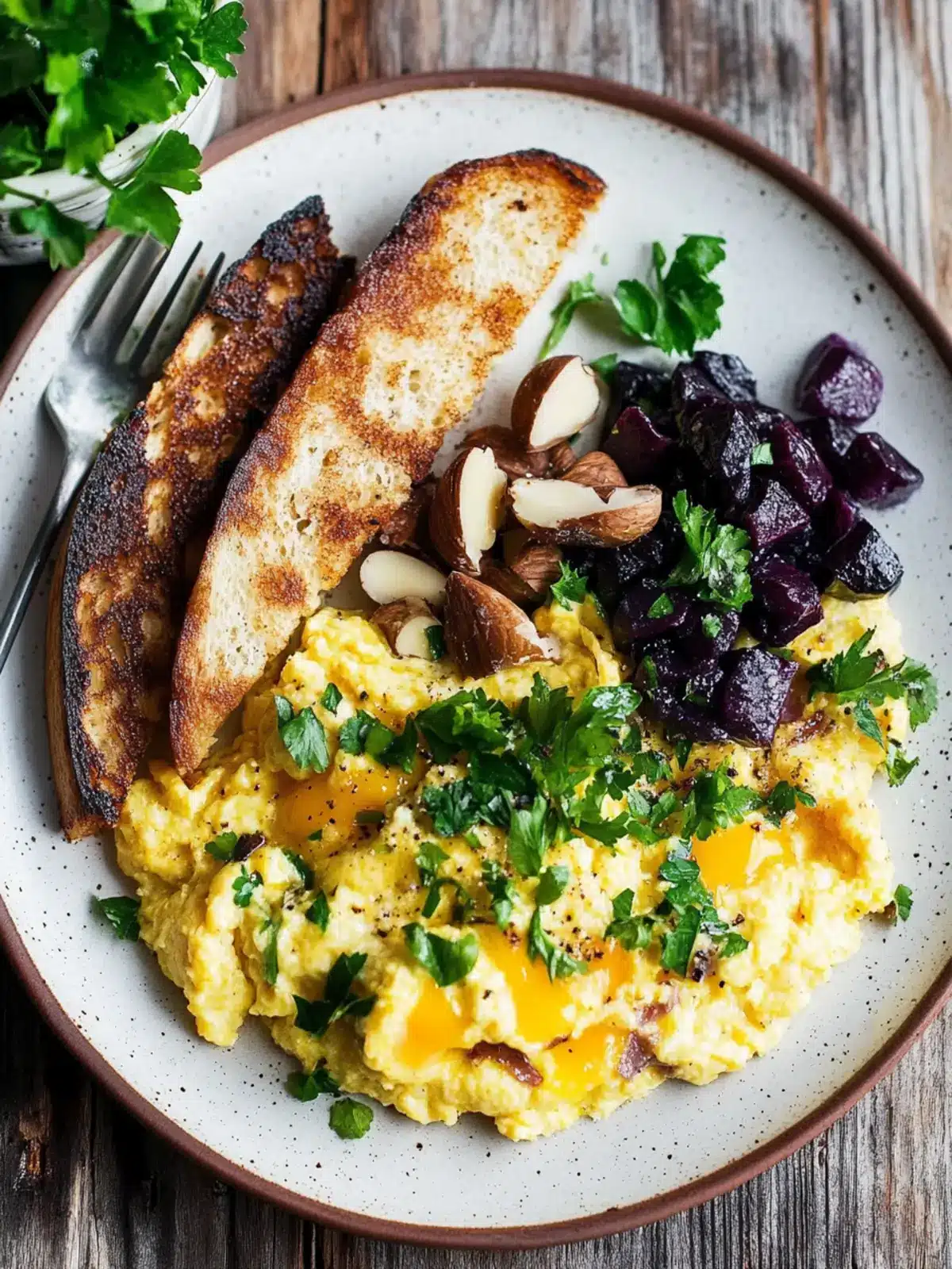 The Ultimate Scrambled Egg Breakfast with Crispy Bacon Bliss
