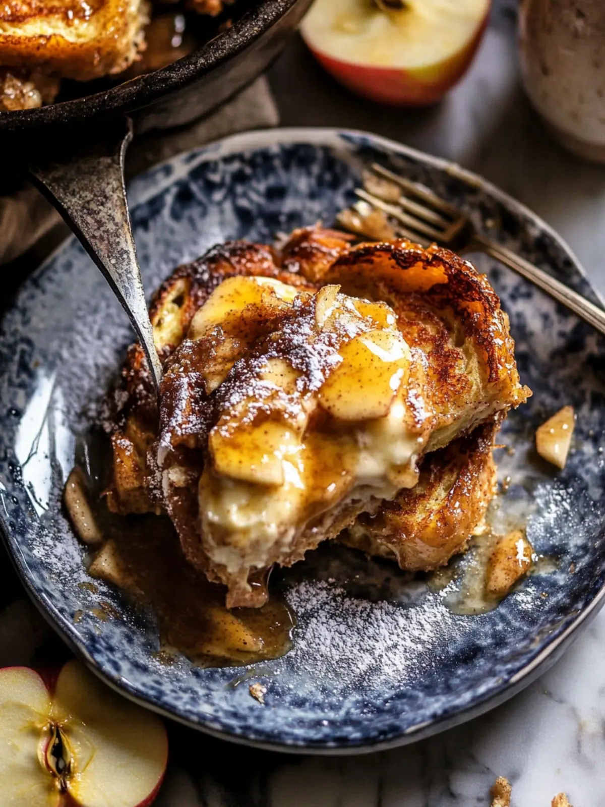 Ultimate Baked Cinnamon Apple Butter French Toast Delight