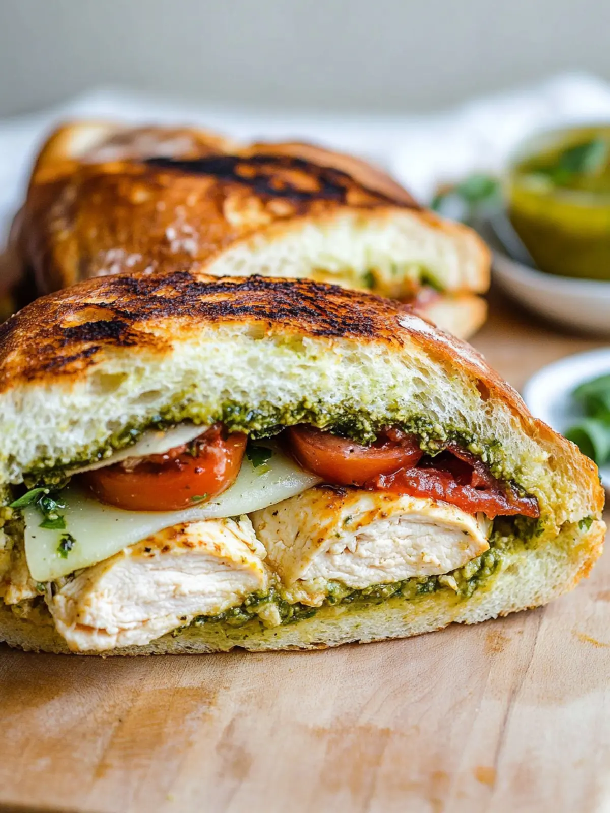 Ultimate Caprese Chicken Pressed Sandwich That’s Deliciously Easy