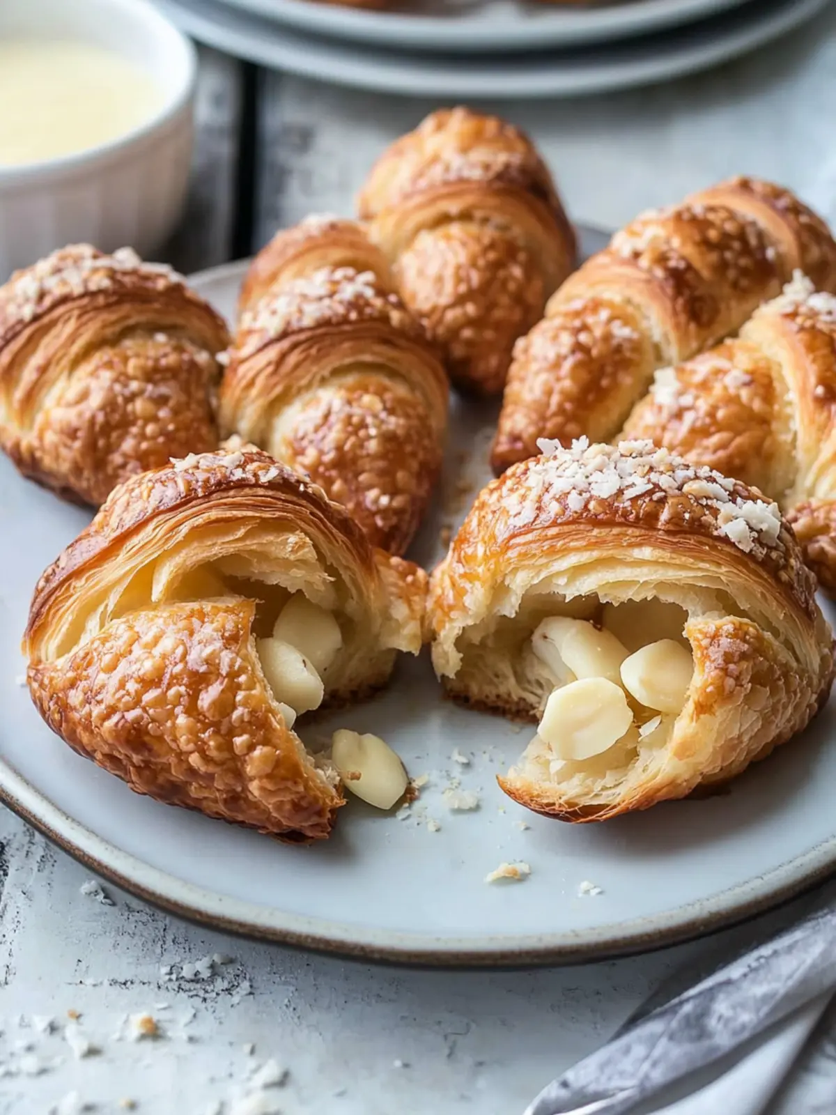 Twice Baked Macadamia Coconut Croissants: Irresistible Delight