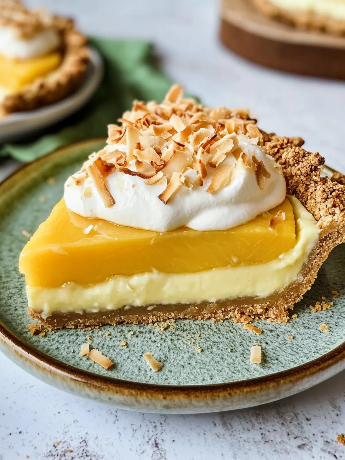 Irresistible Mango Coconut Pie with Graham Cracker Crust
