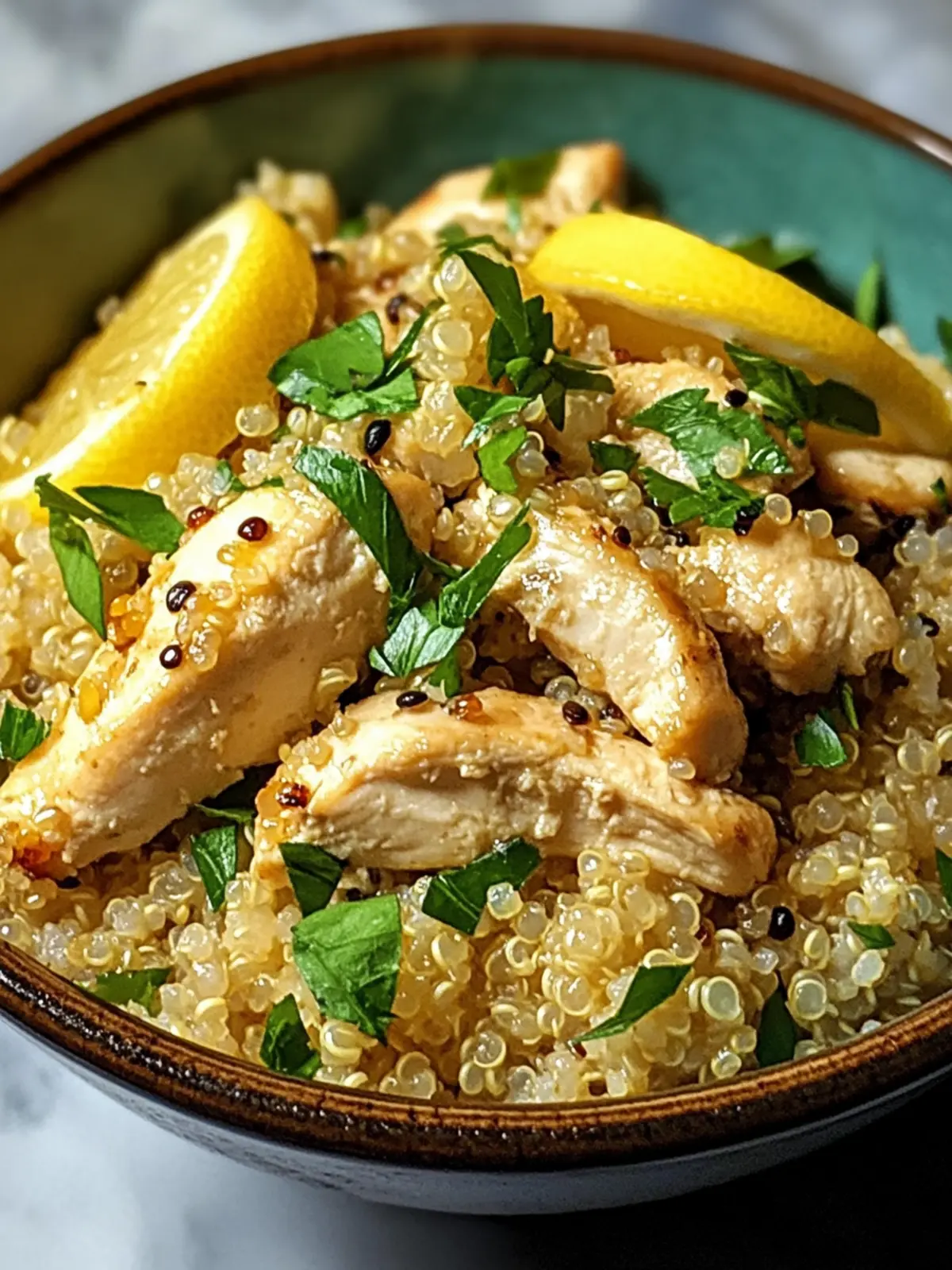 Garlic Lemon Chicken Quinoa: Irresistible Easy Dinner