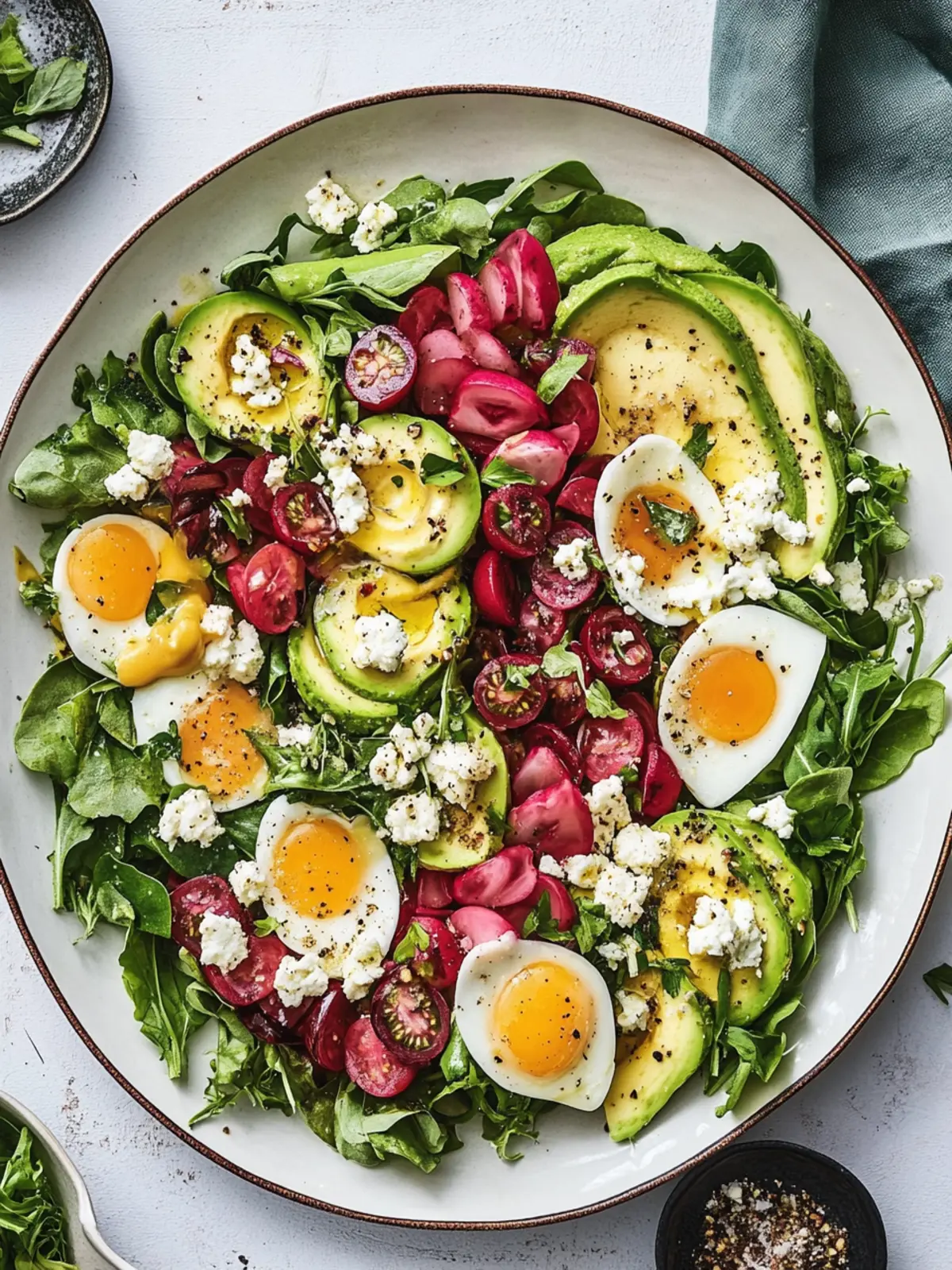 Irresistible Spring Cobb Salad with Light Honey-Dijon Dressing